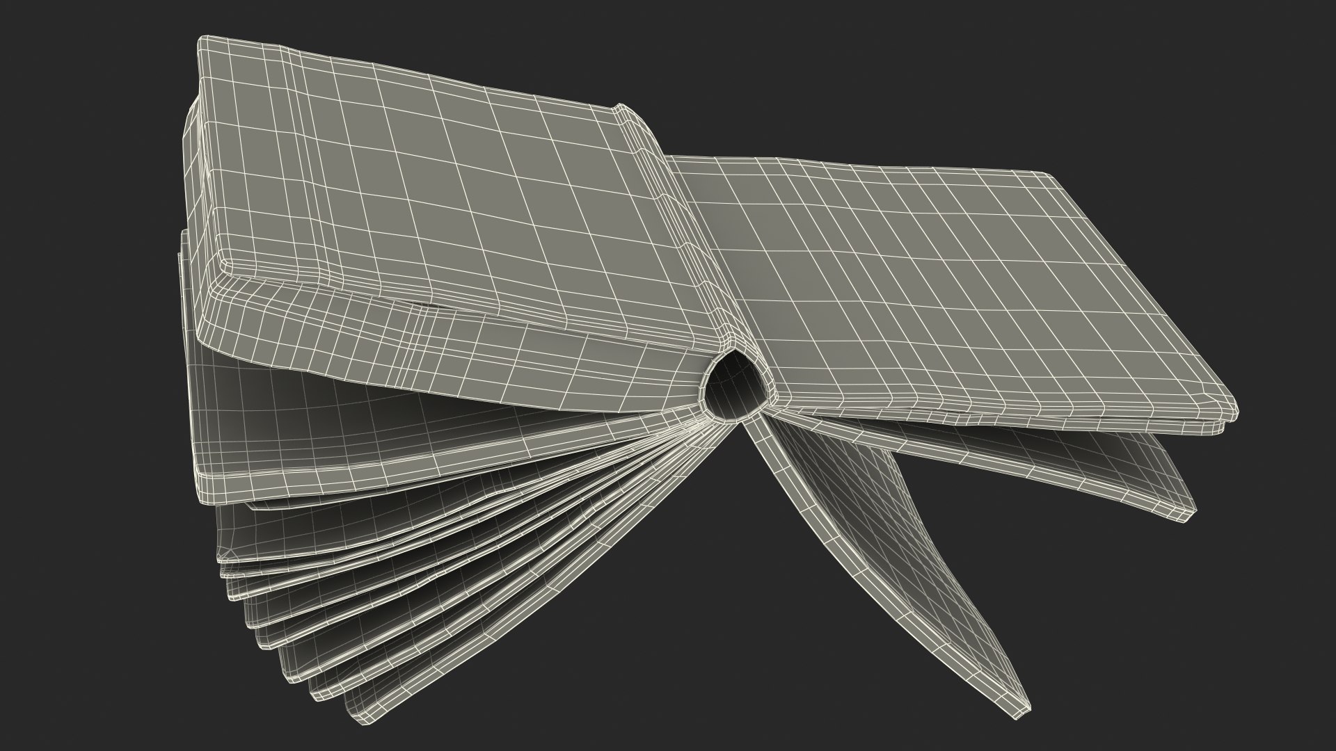 3D Half-Opened Clean Old Book model - TurboSquid 2006158