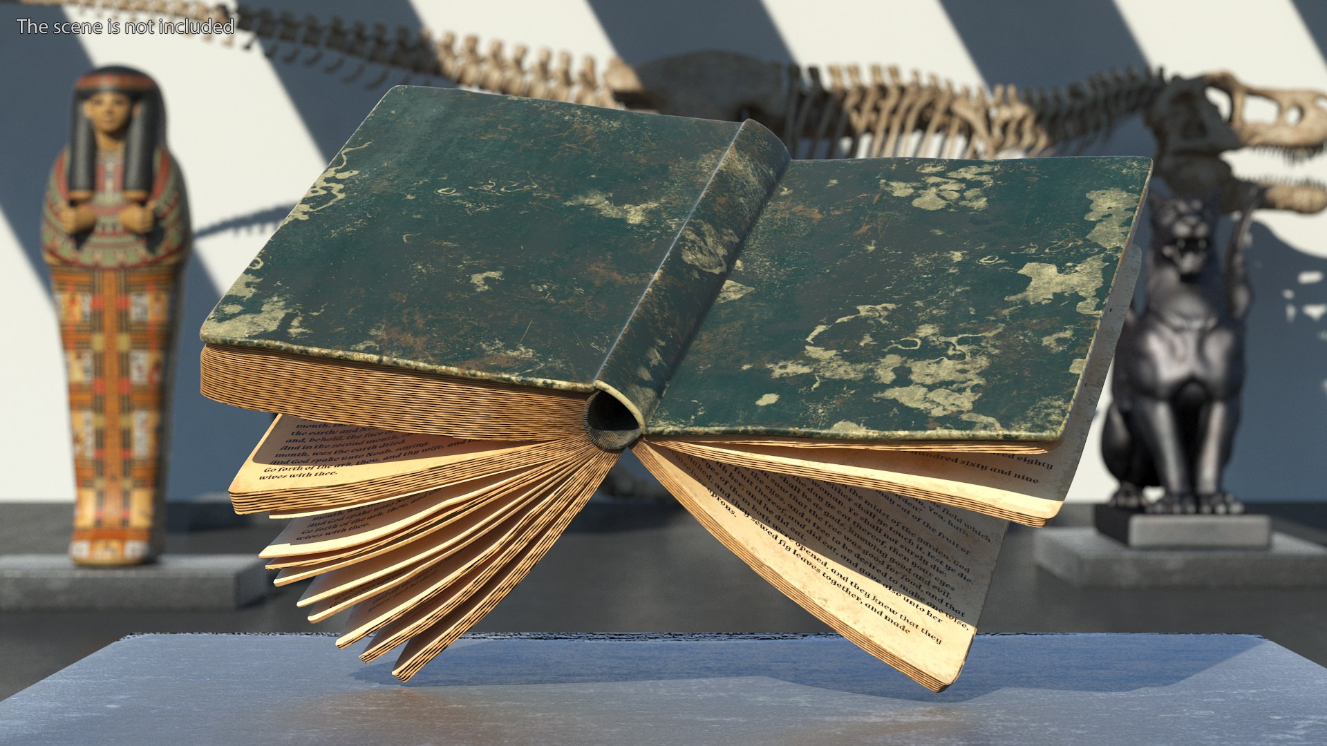 3D Half-Opened Clean Old Book Model - TurboSquid 2006158