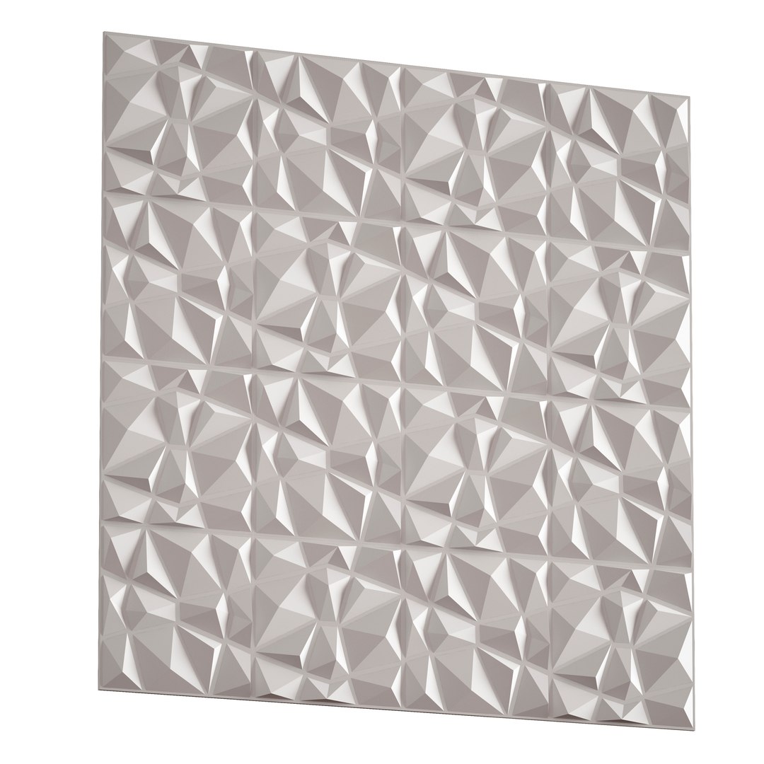 Volumetric Plaster Wall 3D Panel 3D - TurboSquid 1967228