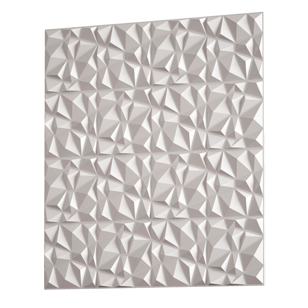 Volumetric Plaster Wall 3D Panel 3D - TurboSquid 1967228