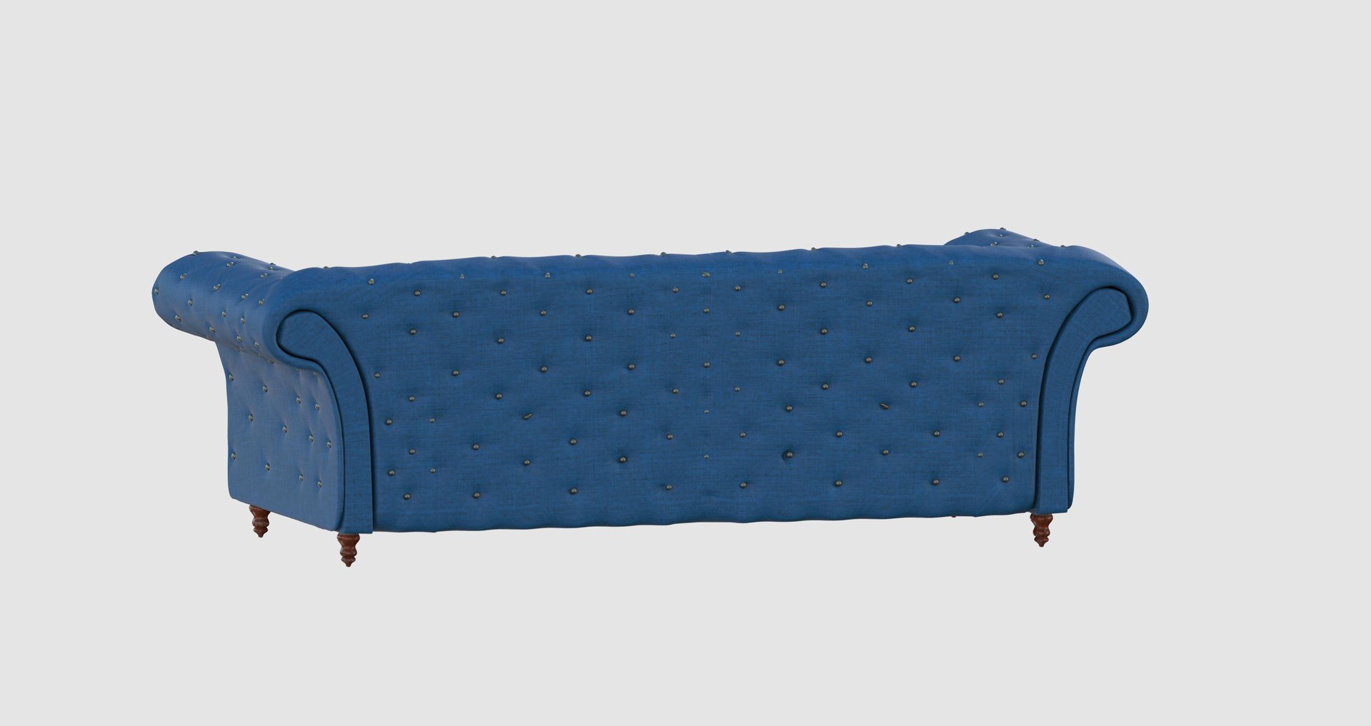 Blue Basic Capitone Sofa 3D Model - TurboSquid 1985266