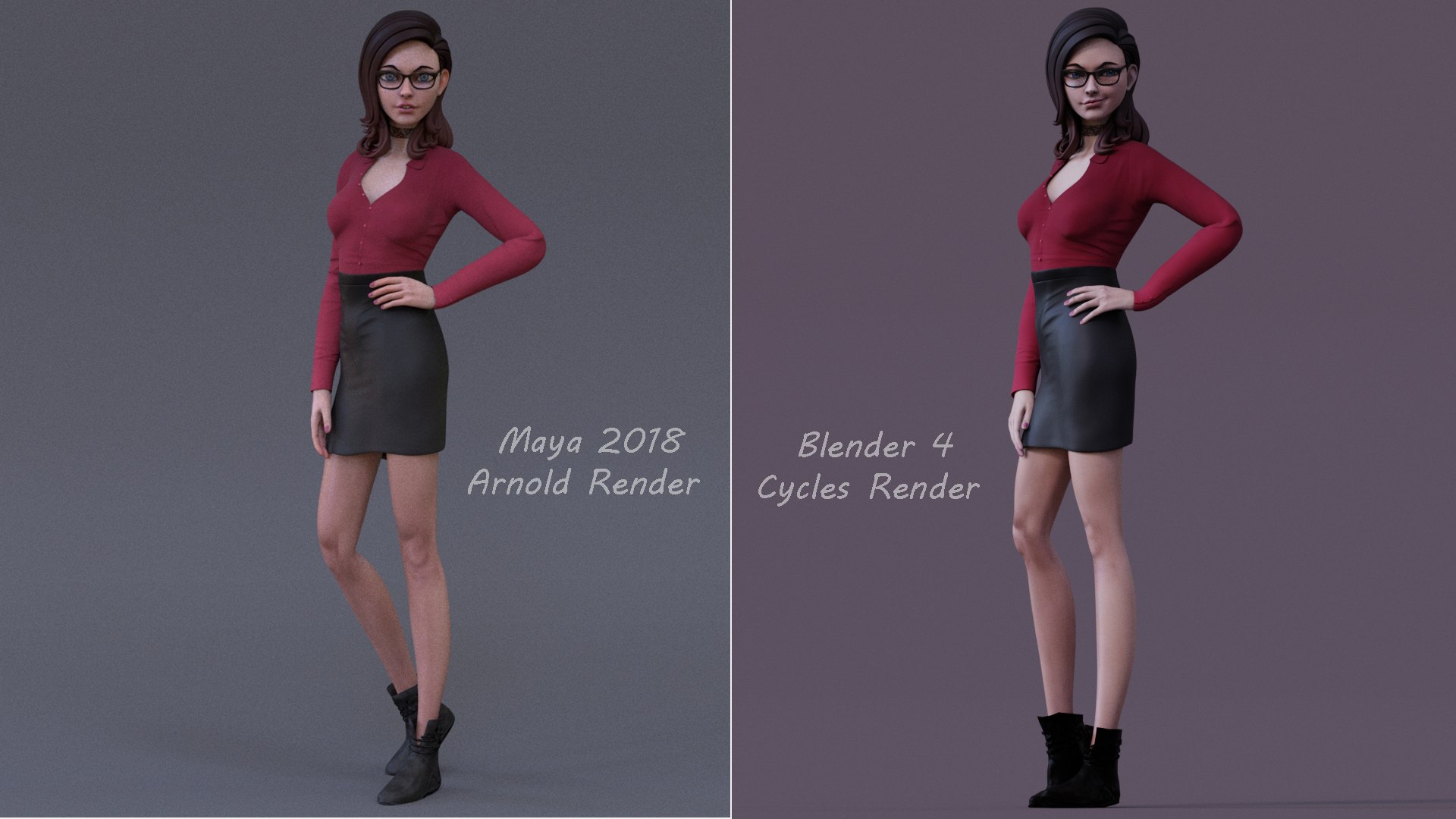 Cartoon Girl Rig V2 3D - TurboSquid 2185980