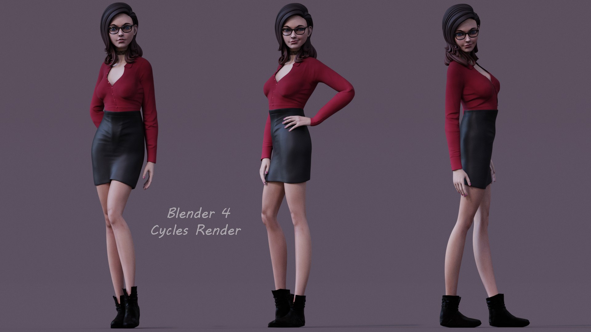 Cartoon Girl Rig V2 3D - TurboSquid 2185980