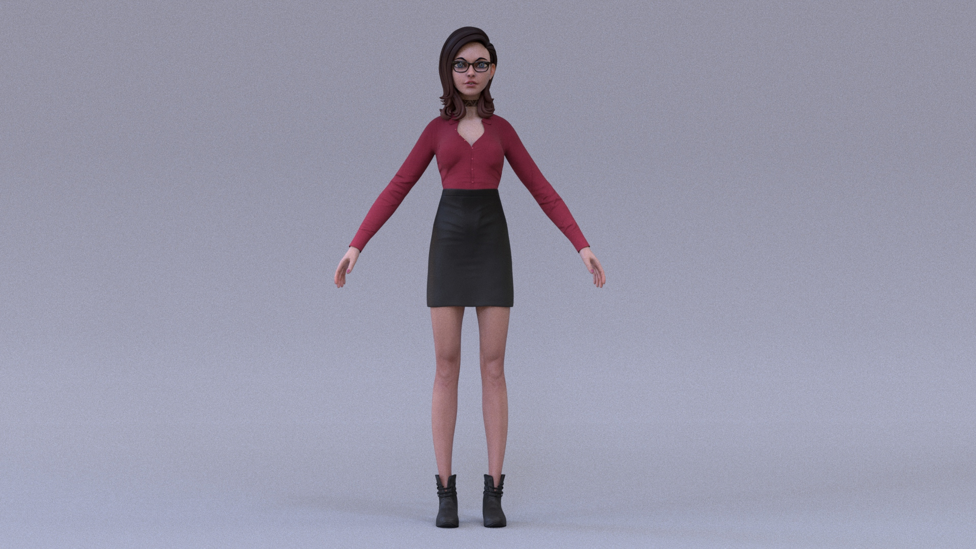 Cartoon Girl Rig V2 3D - TurboSquid 2185980