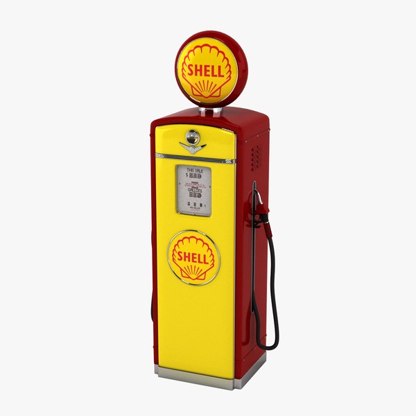 Shell gas pump 3D - TurboSquid 1280252