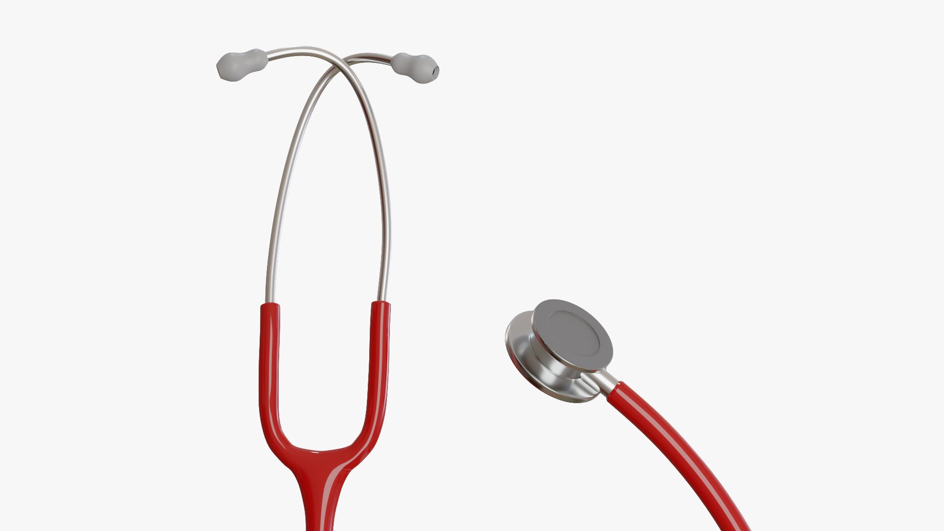 Stethoscope Red 3D model - TurboSquid 1891020