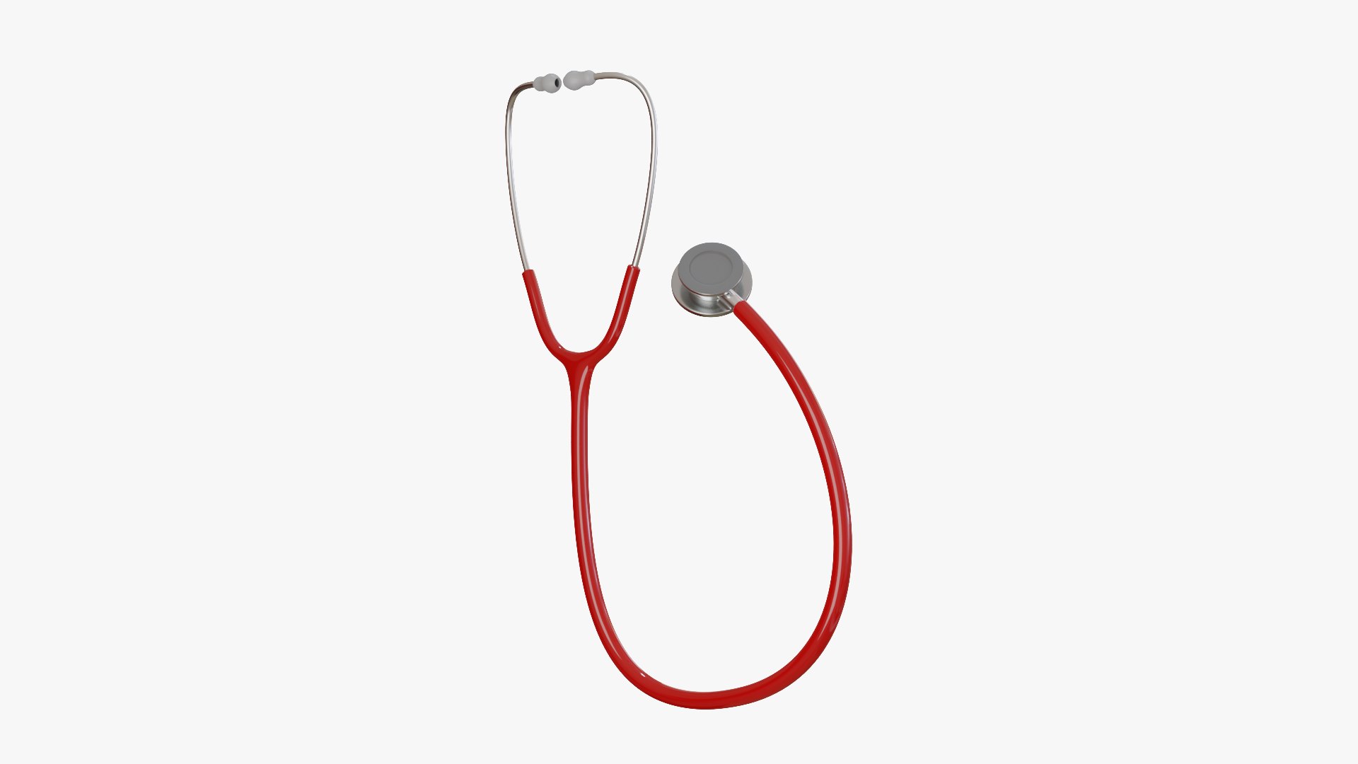 Stethoscope Red 3D model - TurboSquid 1891020
