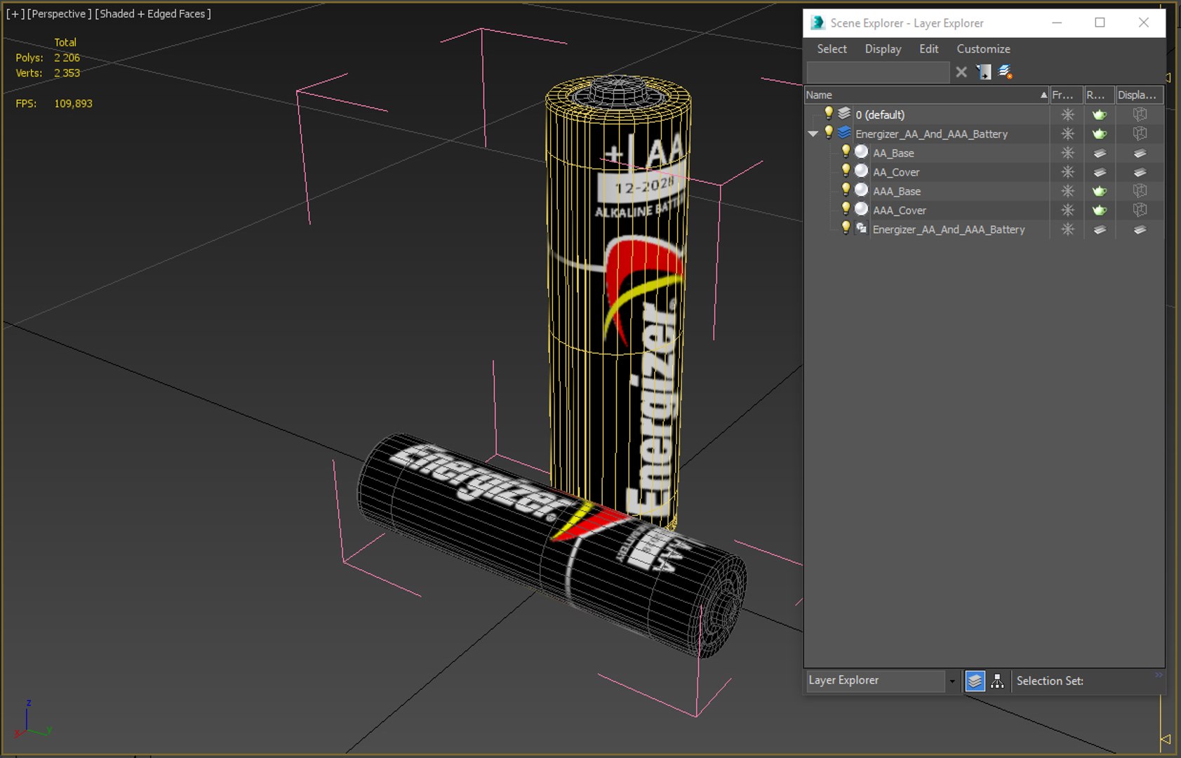 Energizer Aa Aaa Battery 3D Model - TurboSquid 1400128