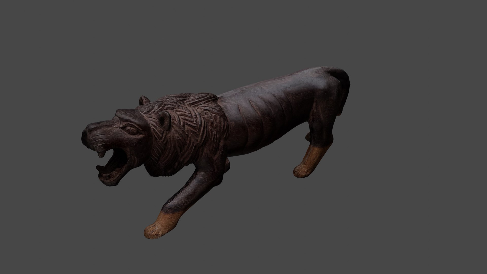 3D African Wood Lion Model - TurboSquid 2115449