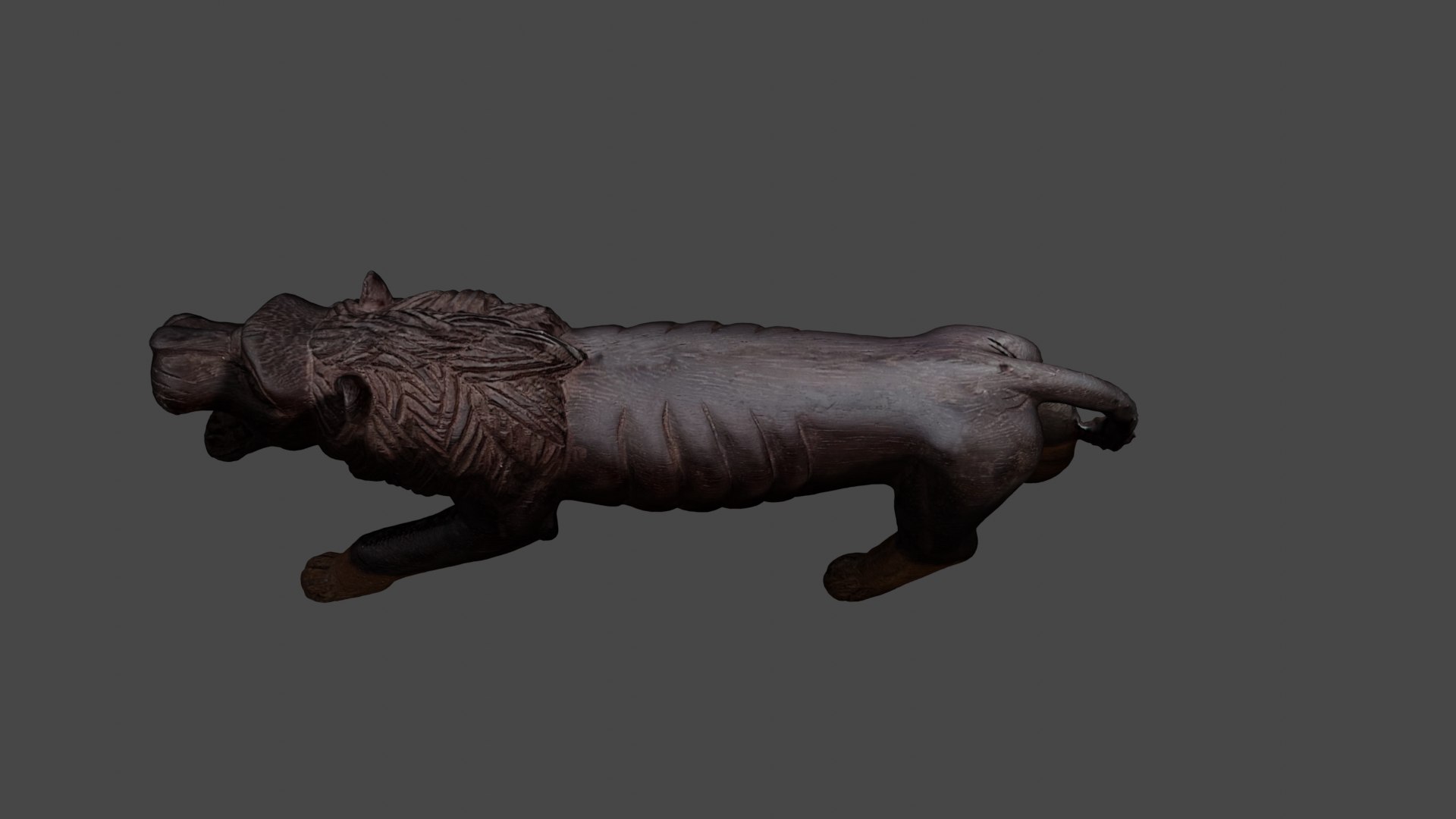 3D African Wood Lion Model - TurboSquid 2115449