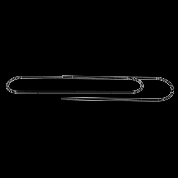 3d model of paperclip paper