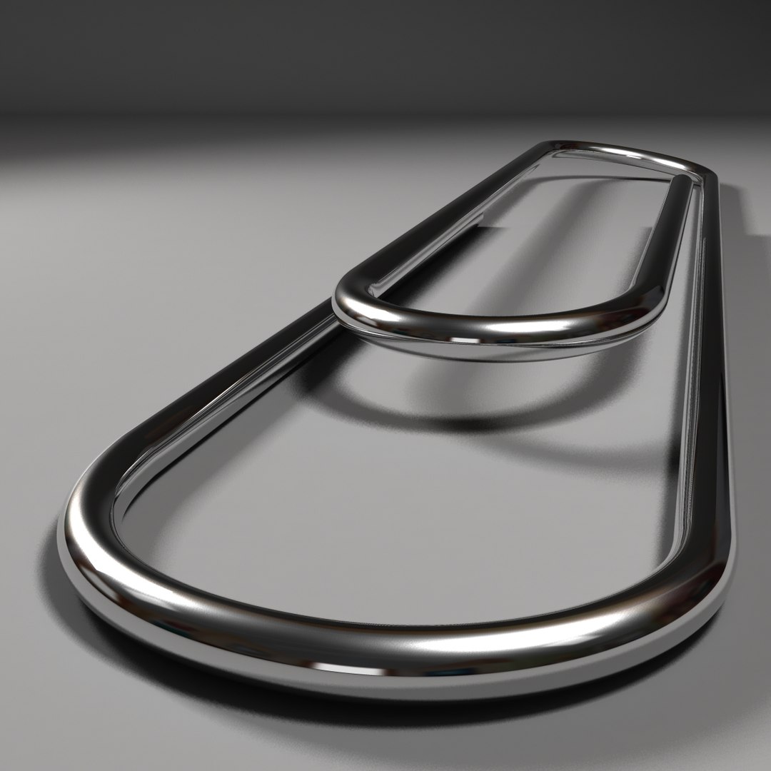 3d model of paperclip paper