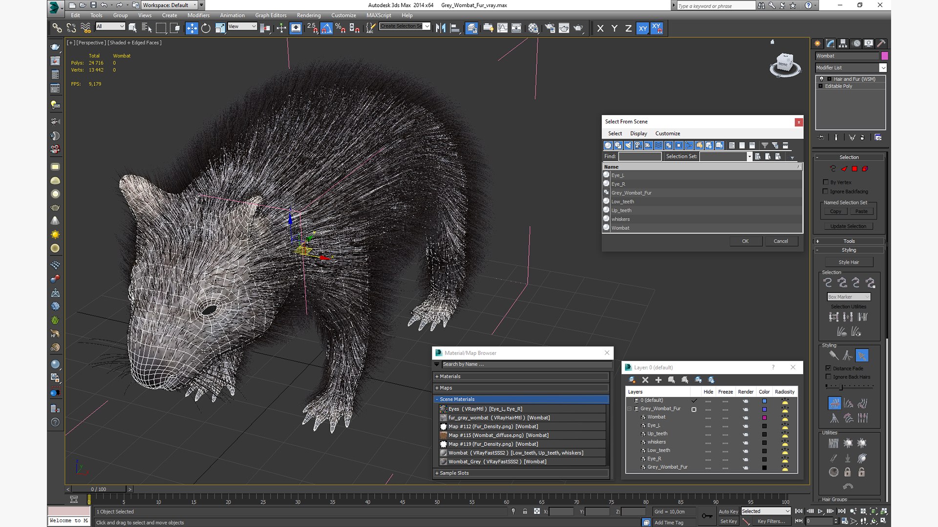 Grey Wombat Fur 3D - TurboSquid 2097738