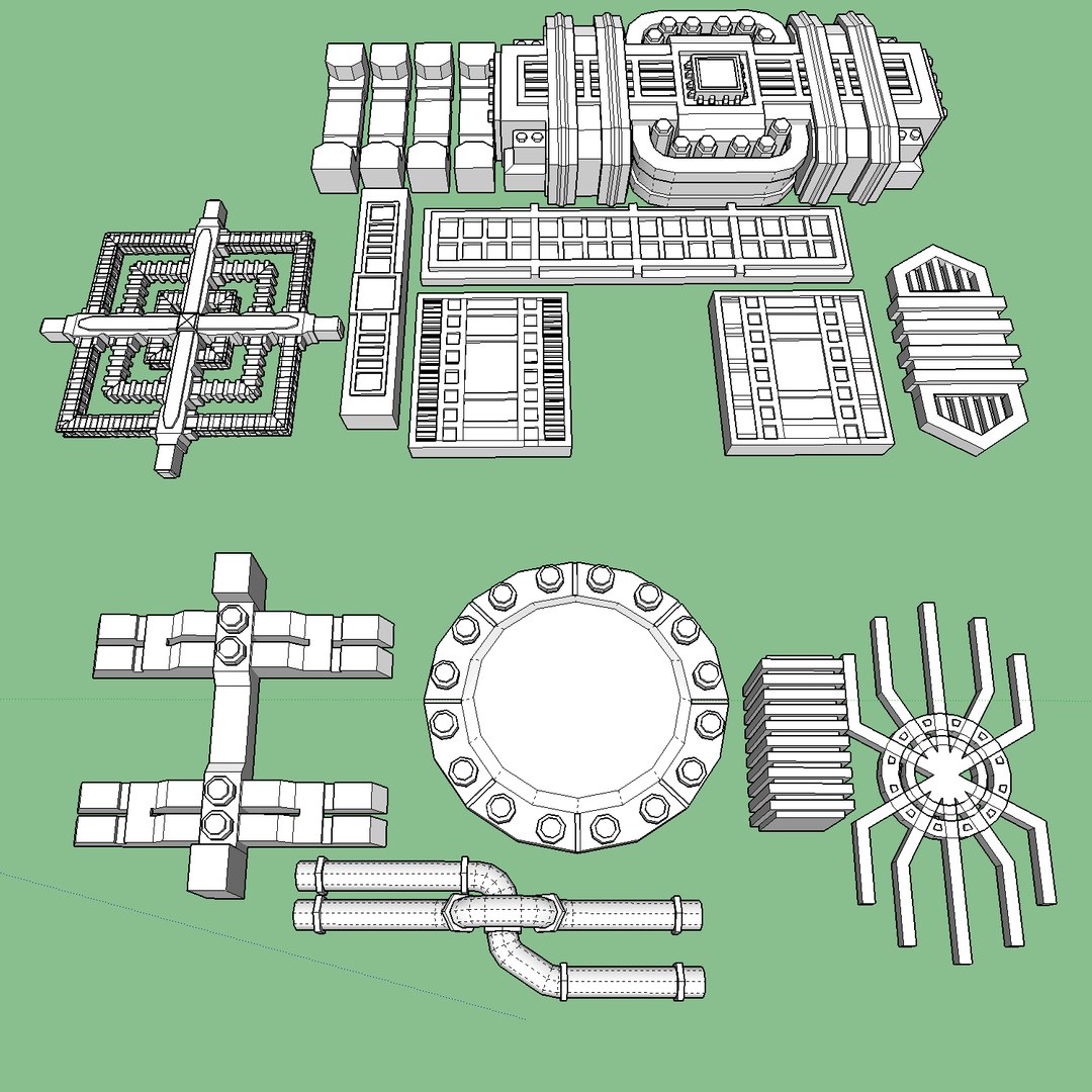 3D model low-poly elements - TurboSquid 1421157