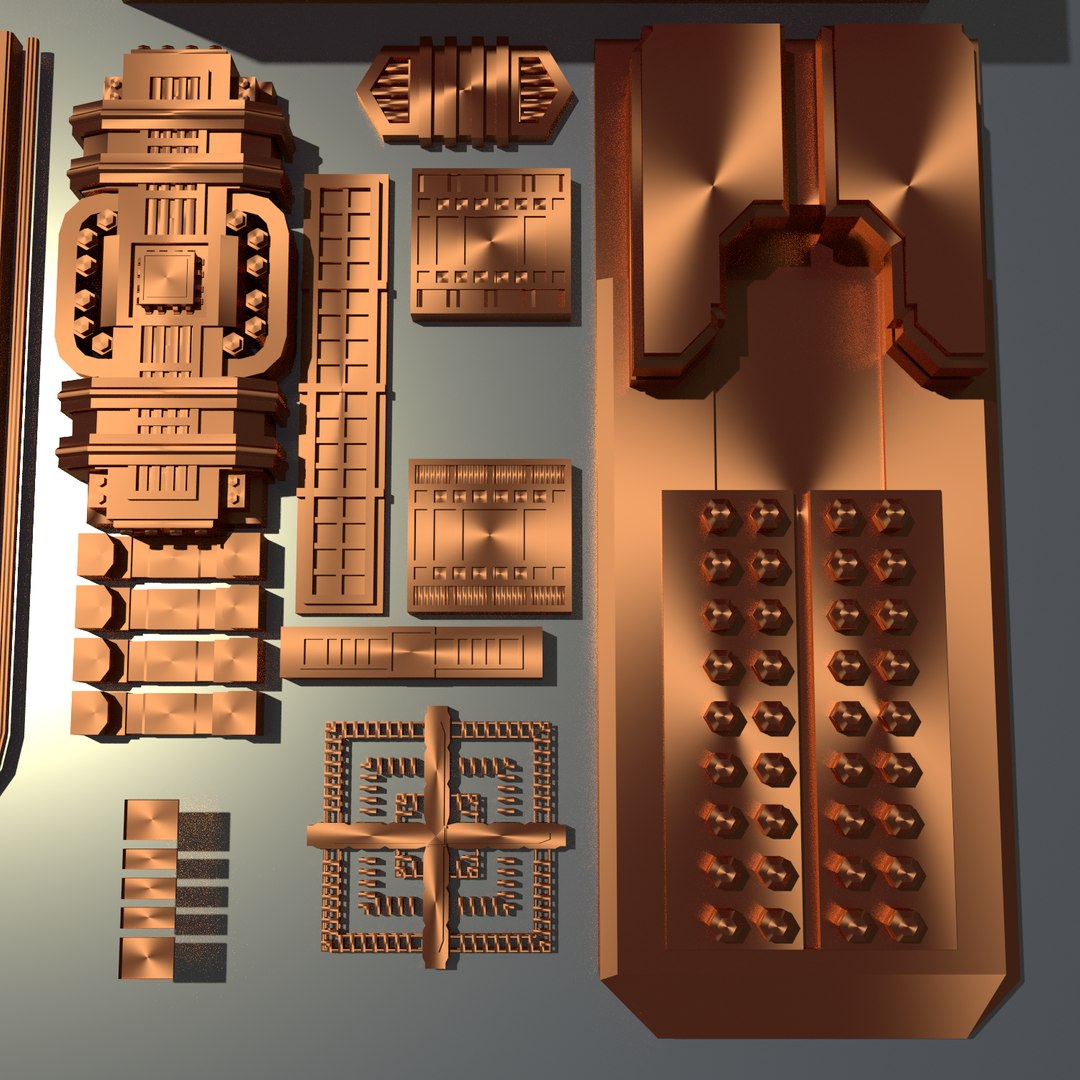 3D model low-poly elements - TurboSquid 1421157