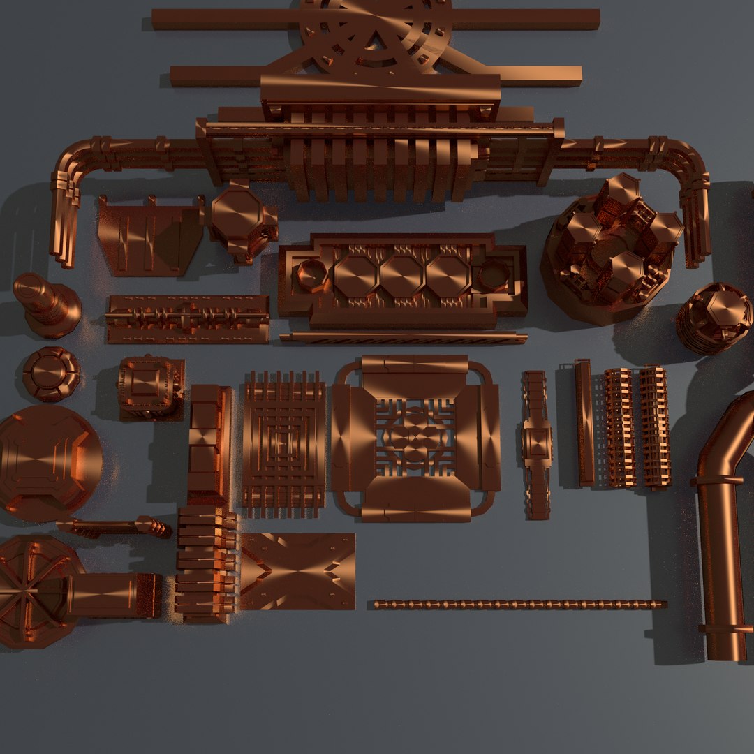 3D model low-poly elements - TurboSquid 1421157