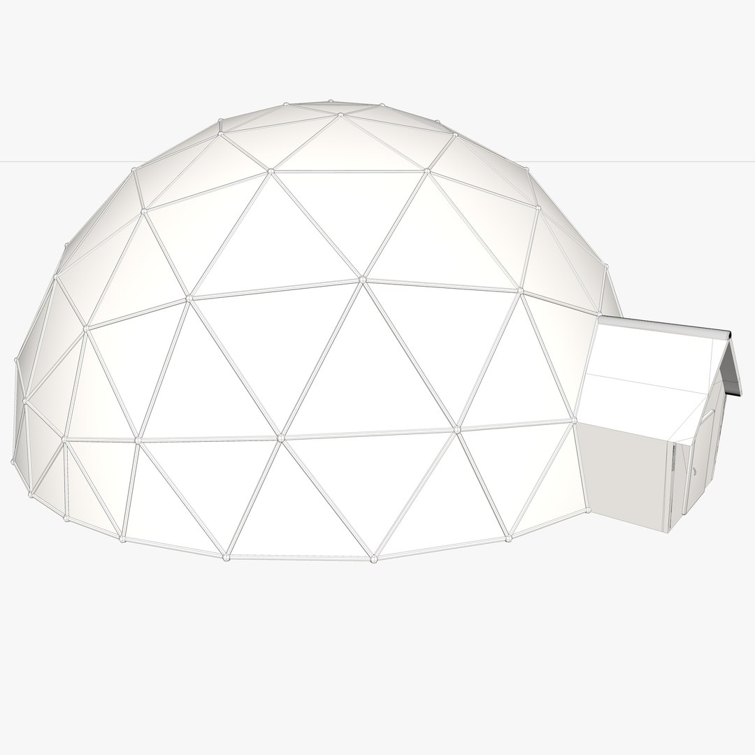 3d geodesic house