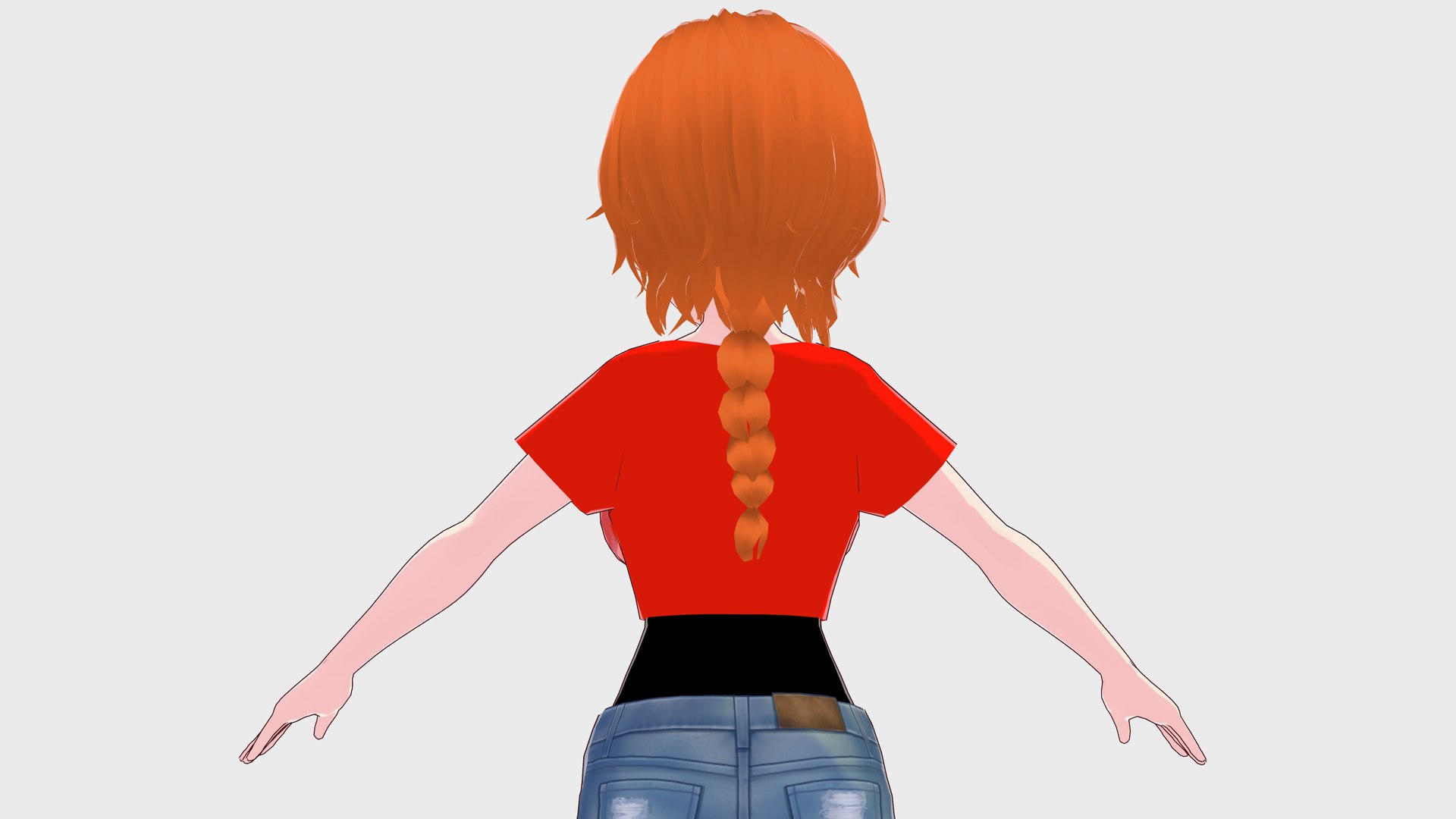 3D CANDY CHARACTER ANIME YOUNG 3D MODEL RIGGED T POSE SHAPE KEYS ...