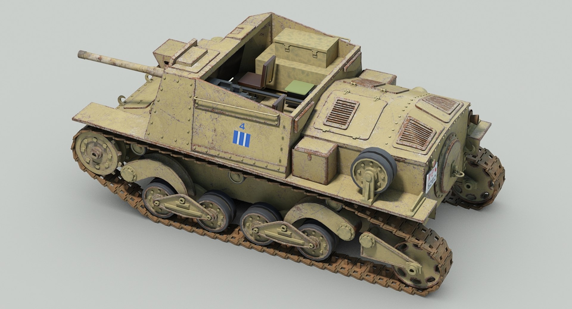 3d Ww2 Semovente L40 Model