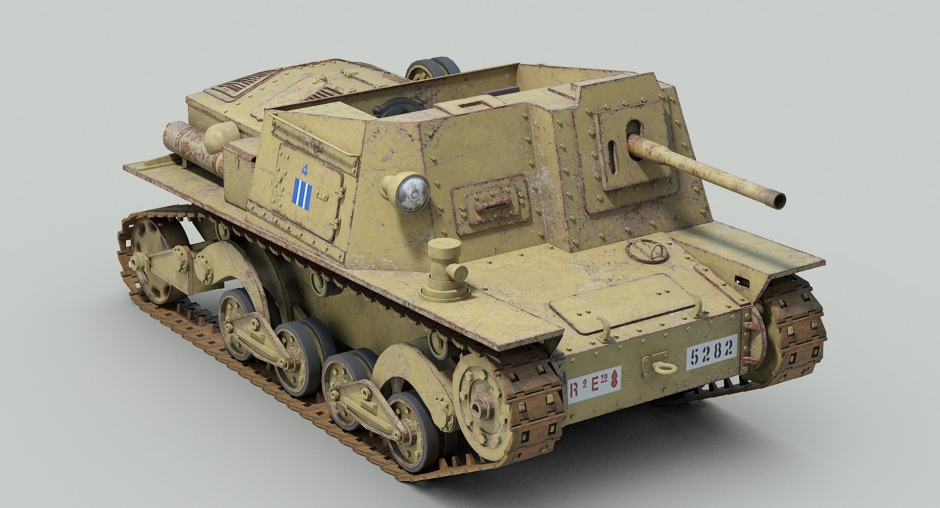 3d Ww2 Semovente L40 Model