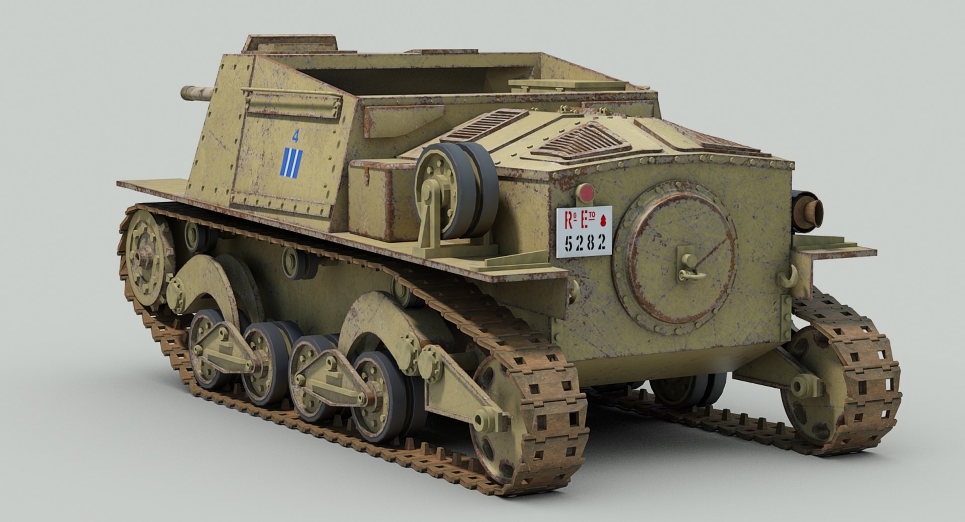 3d Ww2 Semovente L40 Model