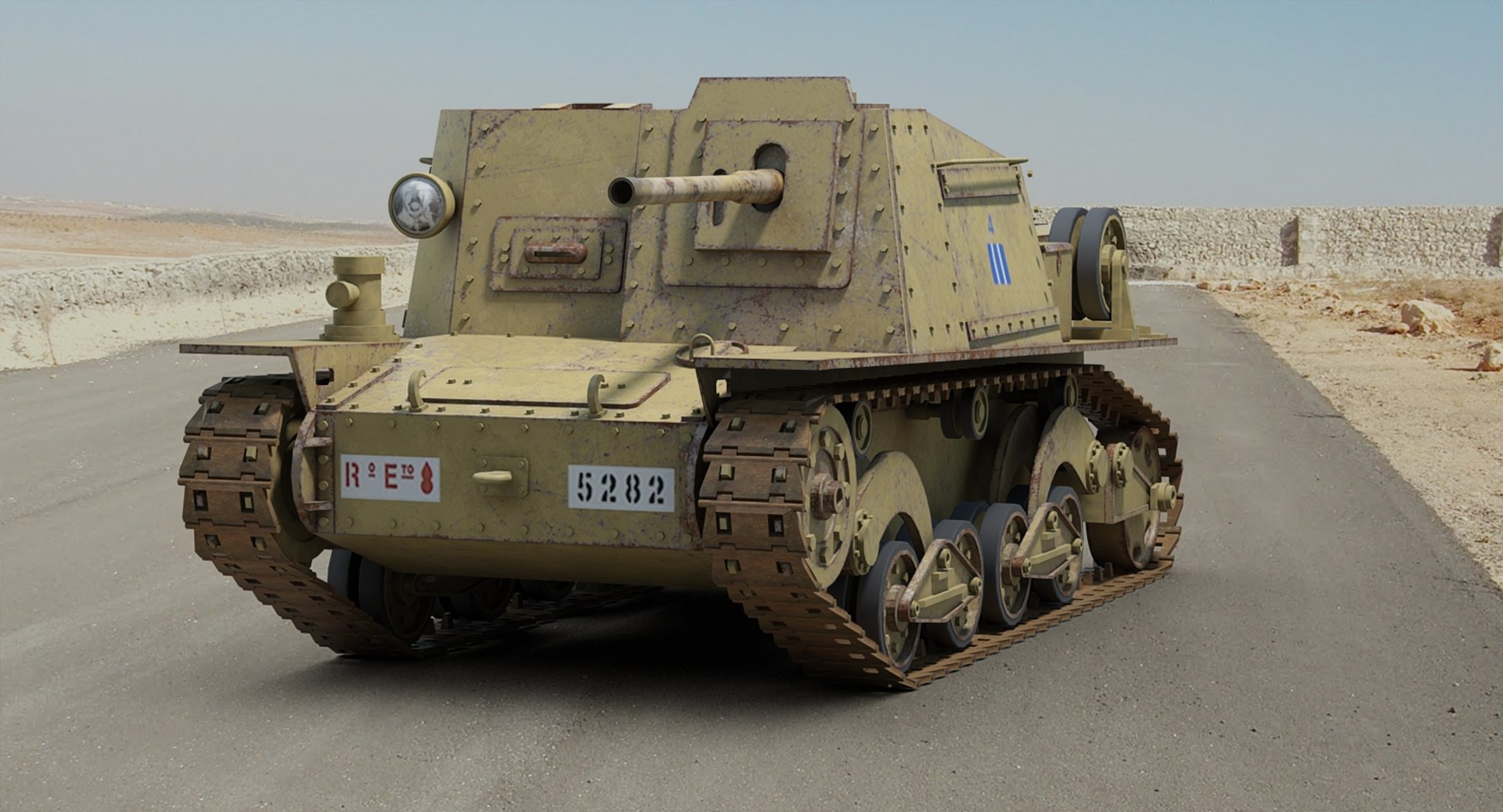 3d Ww2 Semovente L40 Model