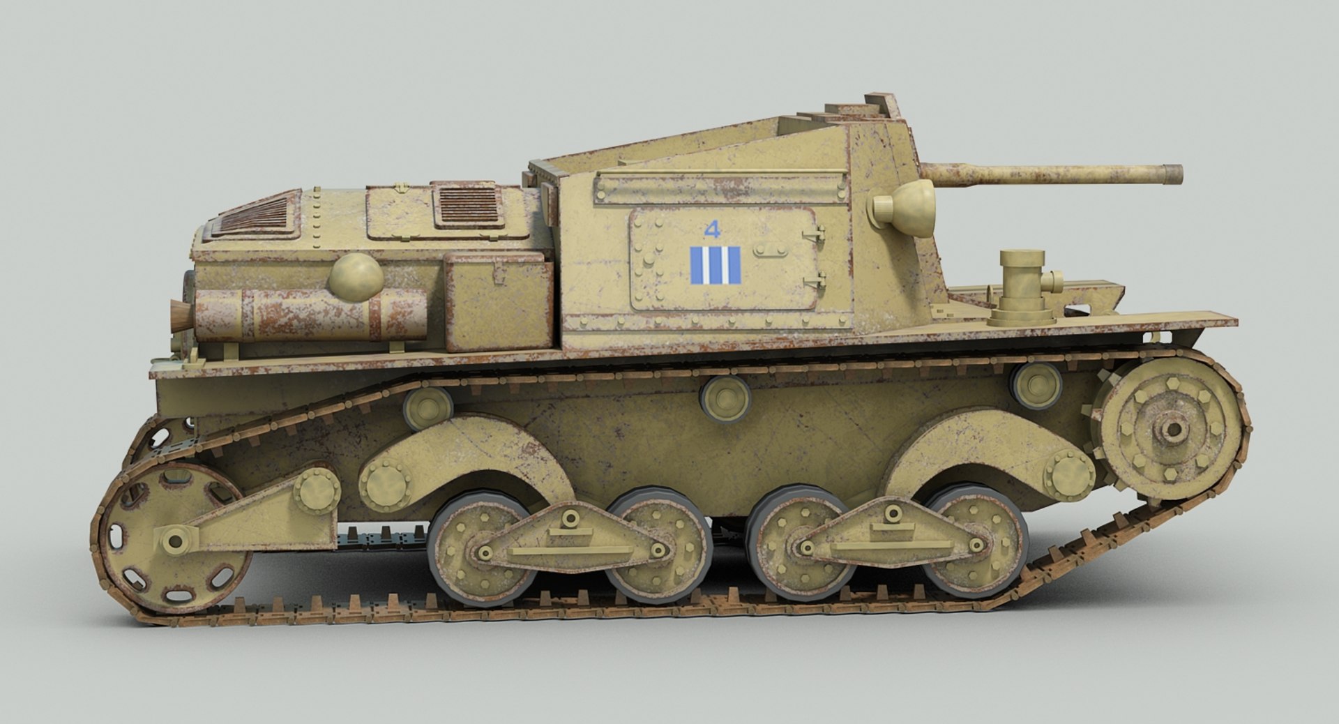 3d Ww2 Semovente L40 Model