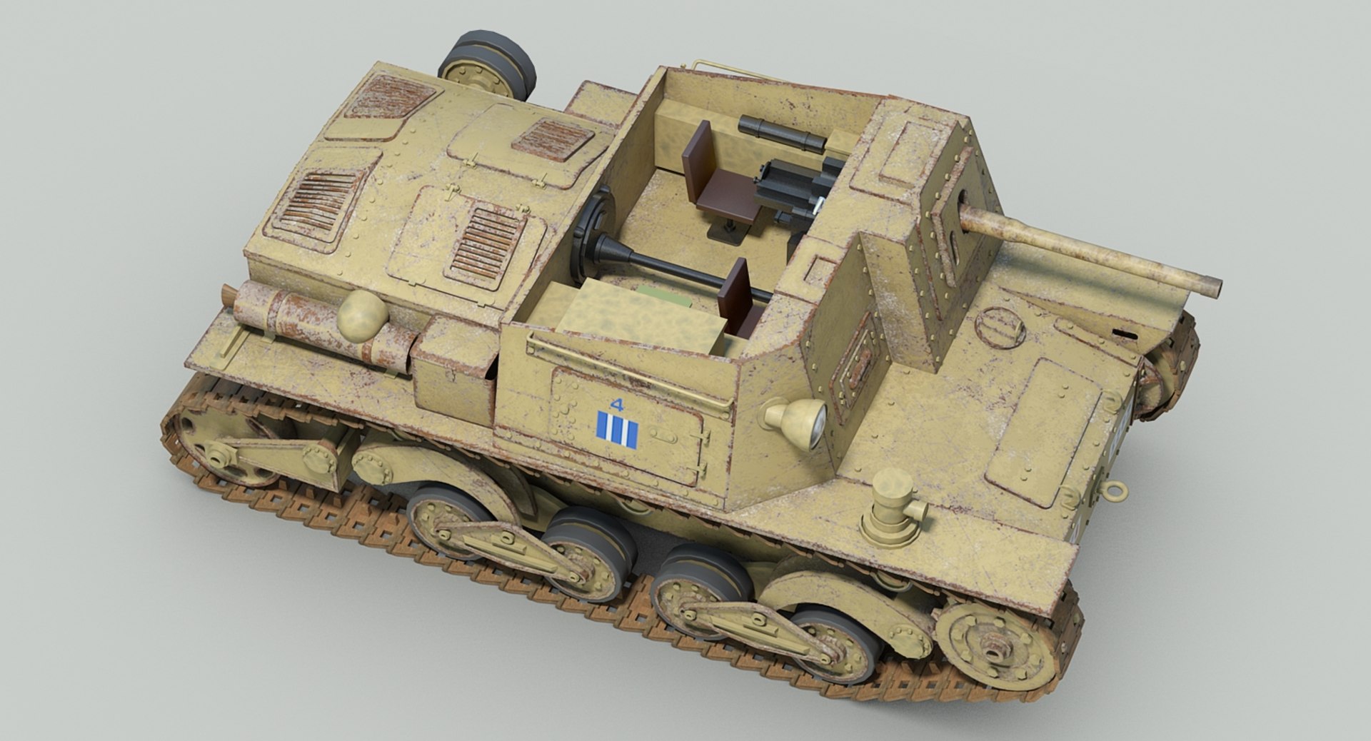 3d Ww2 Semovente L40 Model