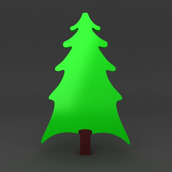 3d cartoon christmas tree model