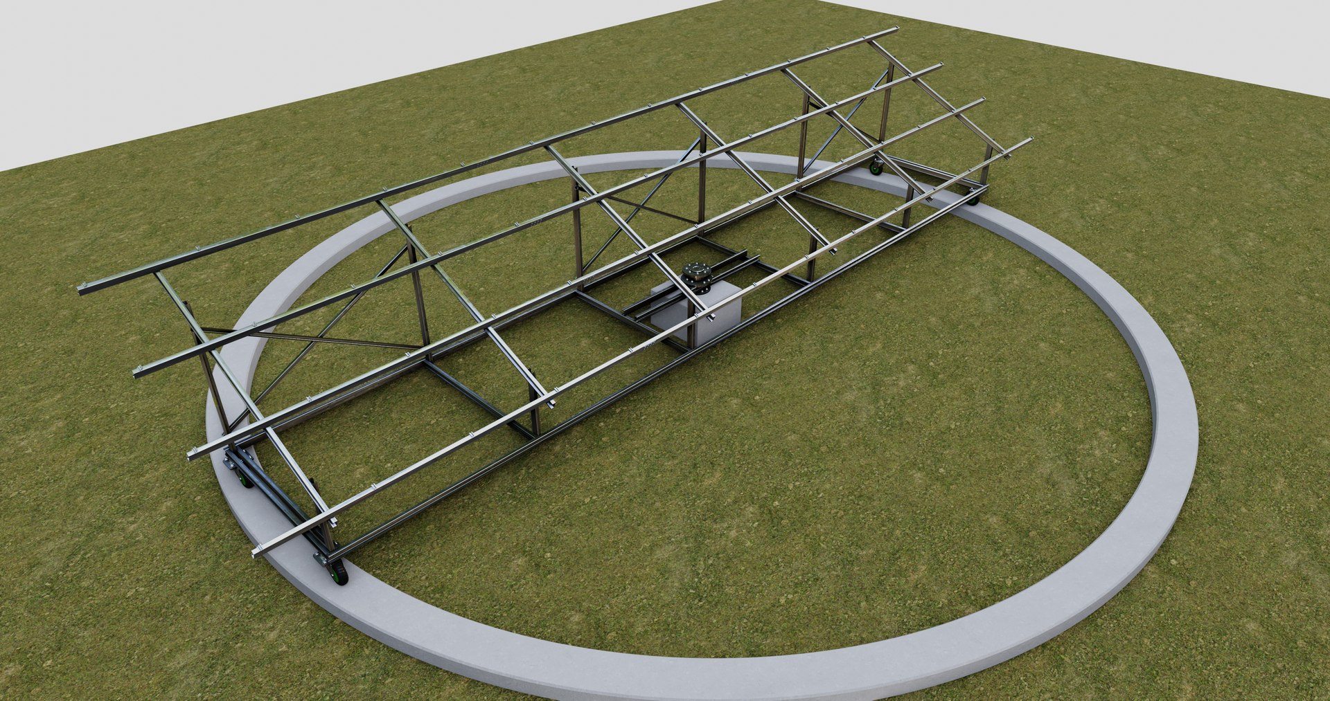 3D Solar Energy 360 Deg Manual Tracker System Model - TurboSquid 2221703