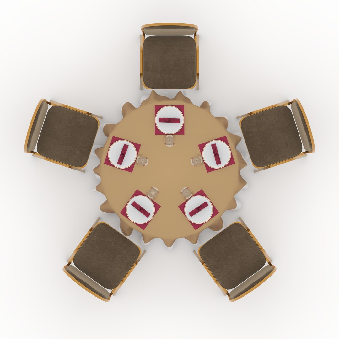 3D Banquet Table And Chair 16 - TurboSquid 2418027