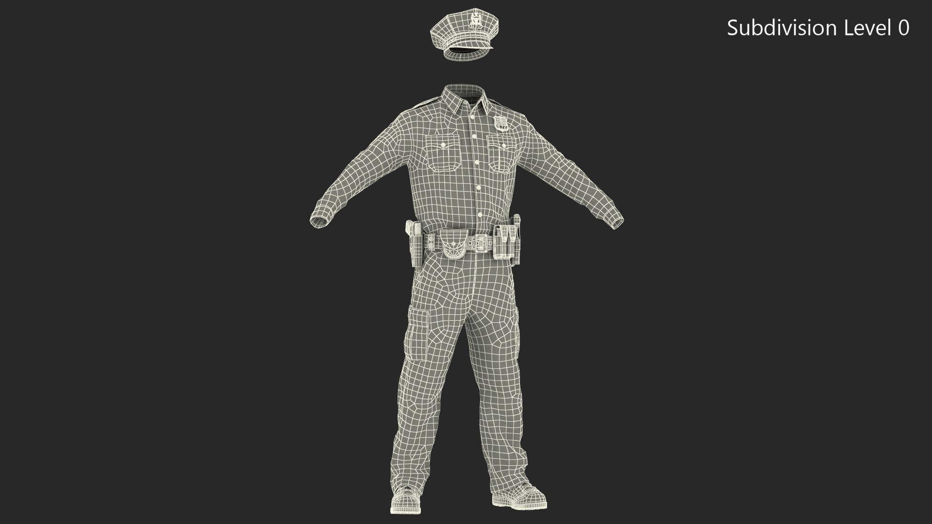 3D nypd police officer uniform - TurboSquid 1471862