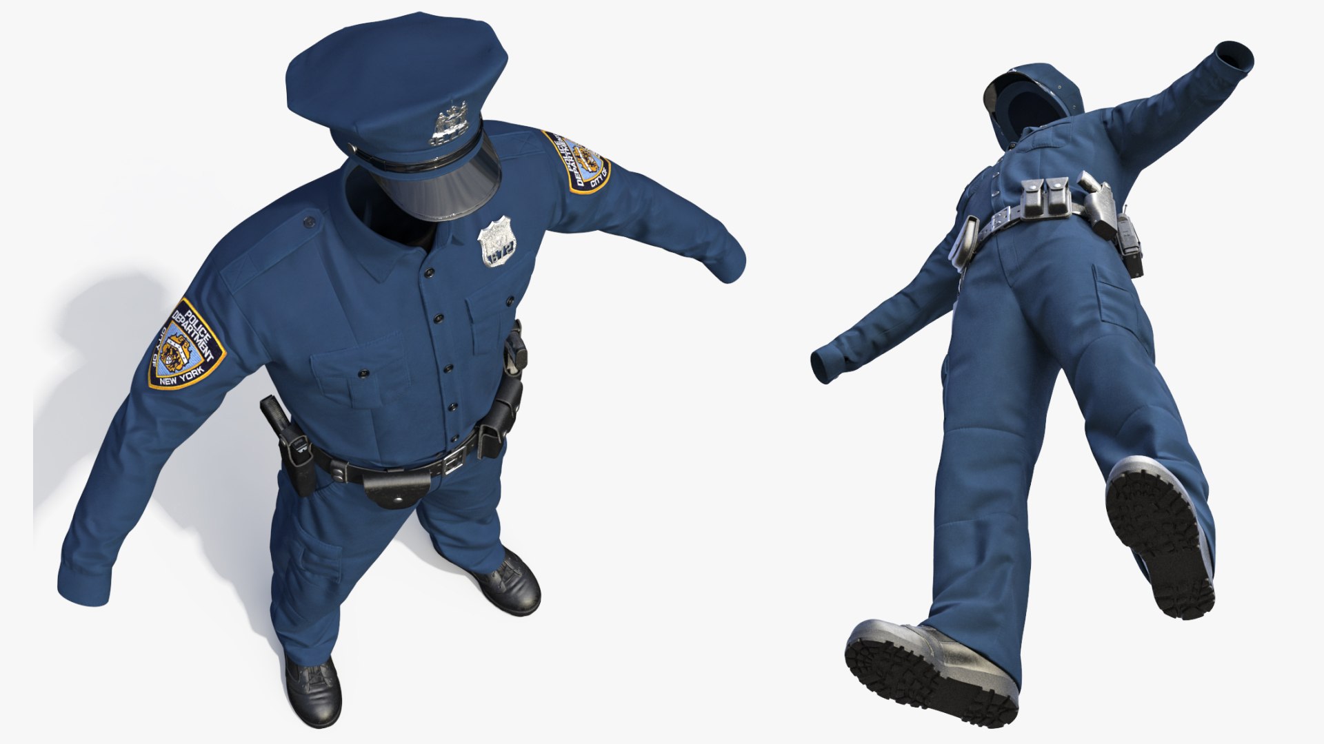 3D nypd police officer uniform - TurboSquid 1471862