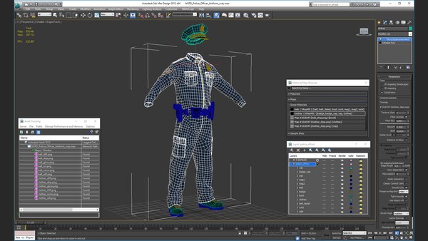 3D nypd police officer uniform - TurboSquid 1471862