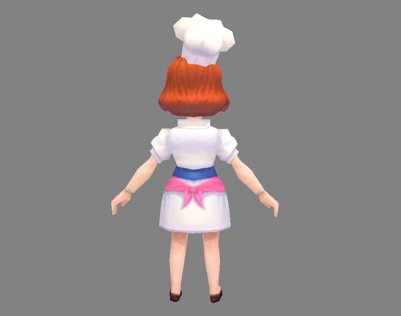 Cartoon Female Chef 3D Model - TurboSquid 1724612