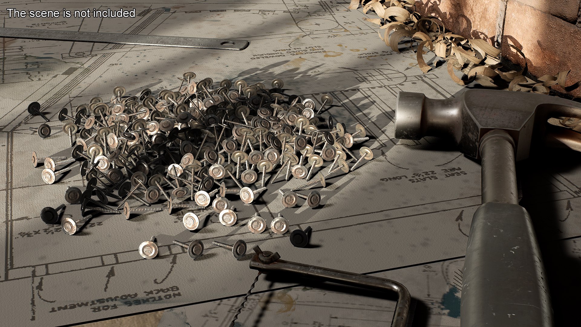 Cap Nails Old Model - TurboSquid 2059188