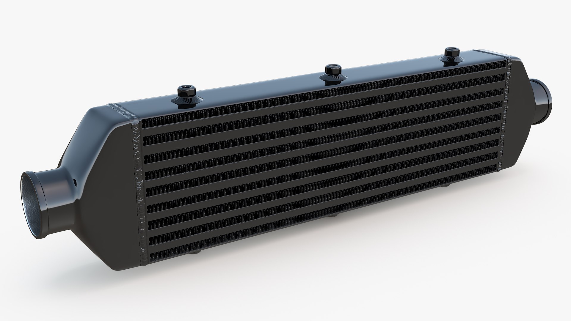 Black Car Intercooler Two Sided Pipes Model 3D - TurboSquid 1933604