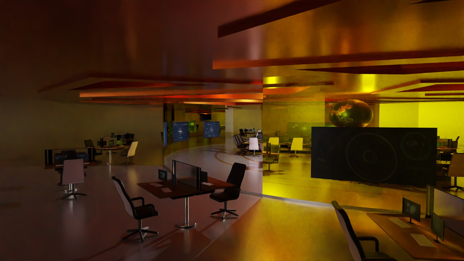 Sci-Fi Command Center 3D Model - TurboSquid 2161394