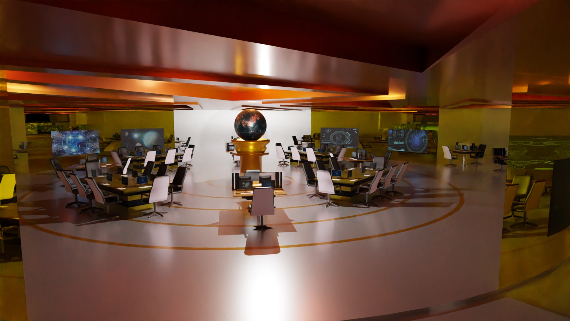 Sci-Fi Command Center 3D Model - TurboSquid 2161394