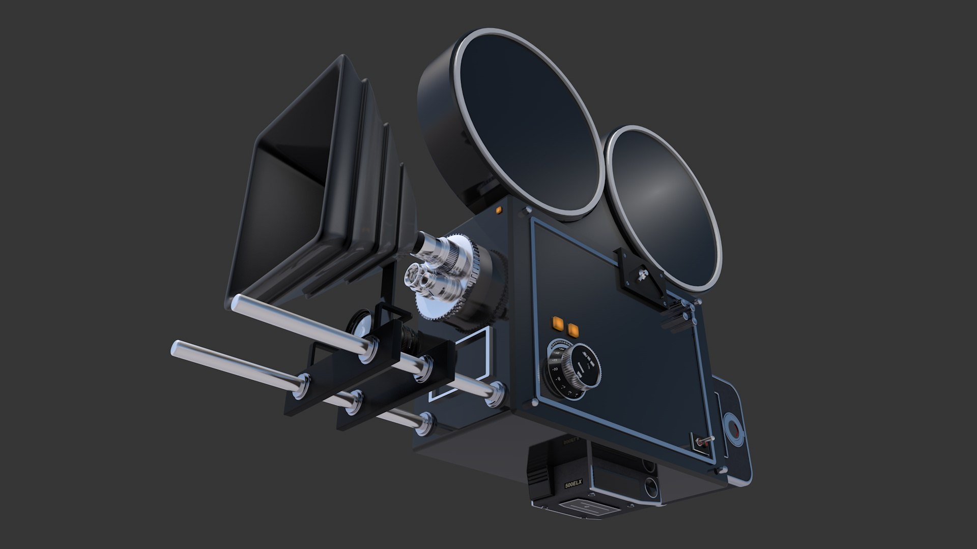 3D Movie Camera - TurboSquid 1604934
