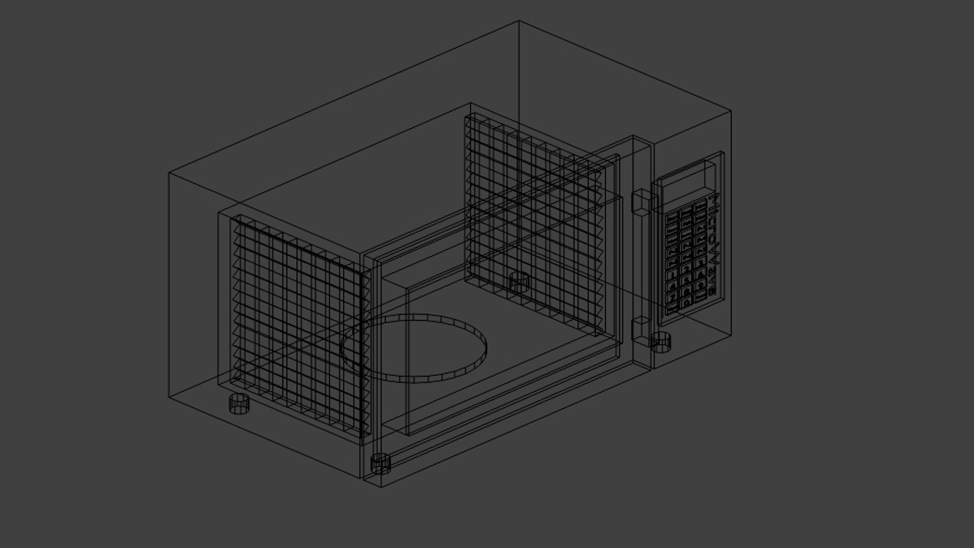 Free Microwave Blender 3d Model