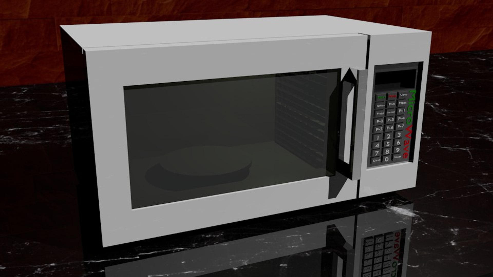 Free Microwave Blender 3d Model