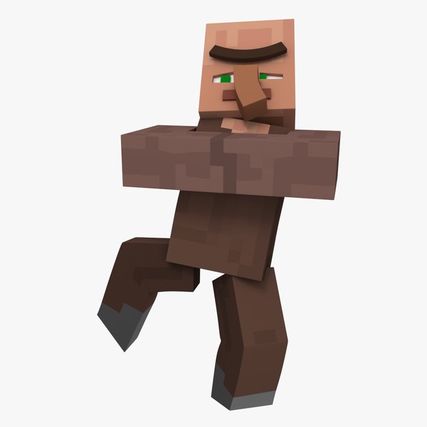 Personagem do Minecraft Villager manipulado Modelo 3D - TurboSquid 1451856