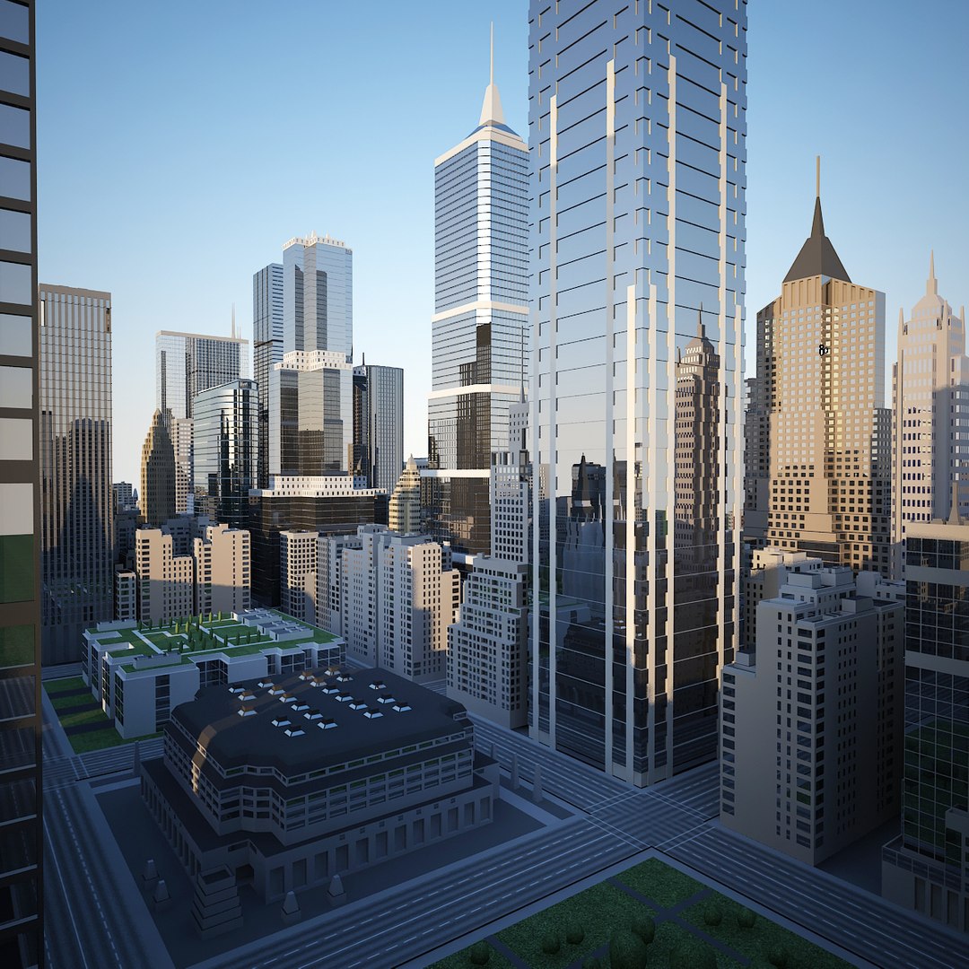 3d - Big City Scene