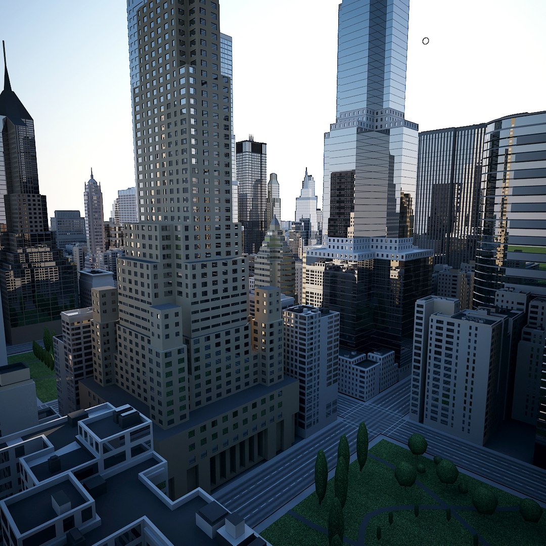 3d - Big City Scene