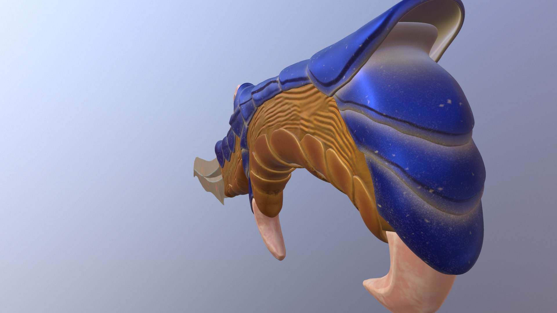 3D Model Valorant Enderflame Knife - TurboSquid 2059646