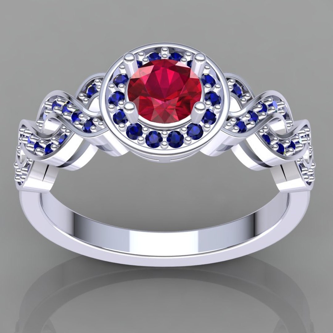 3d Model Designer Ring