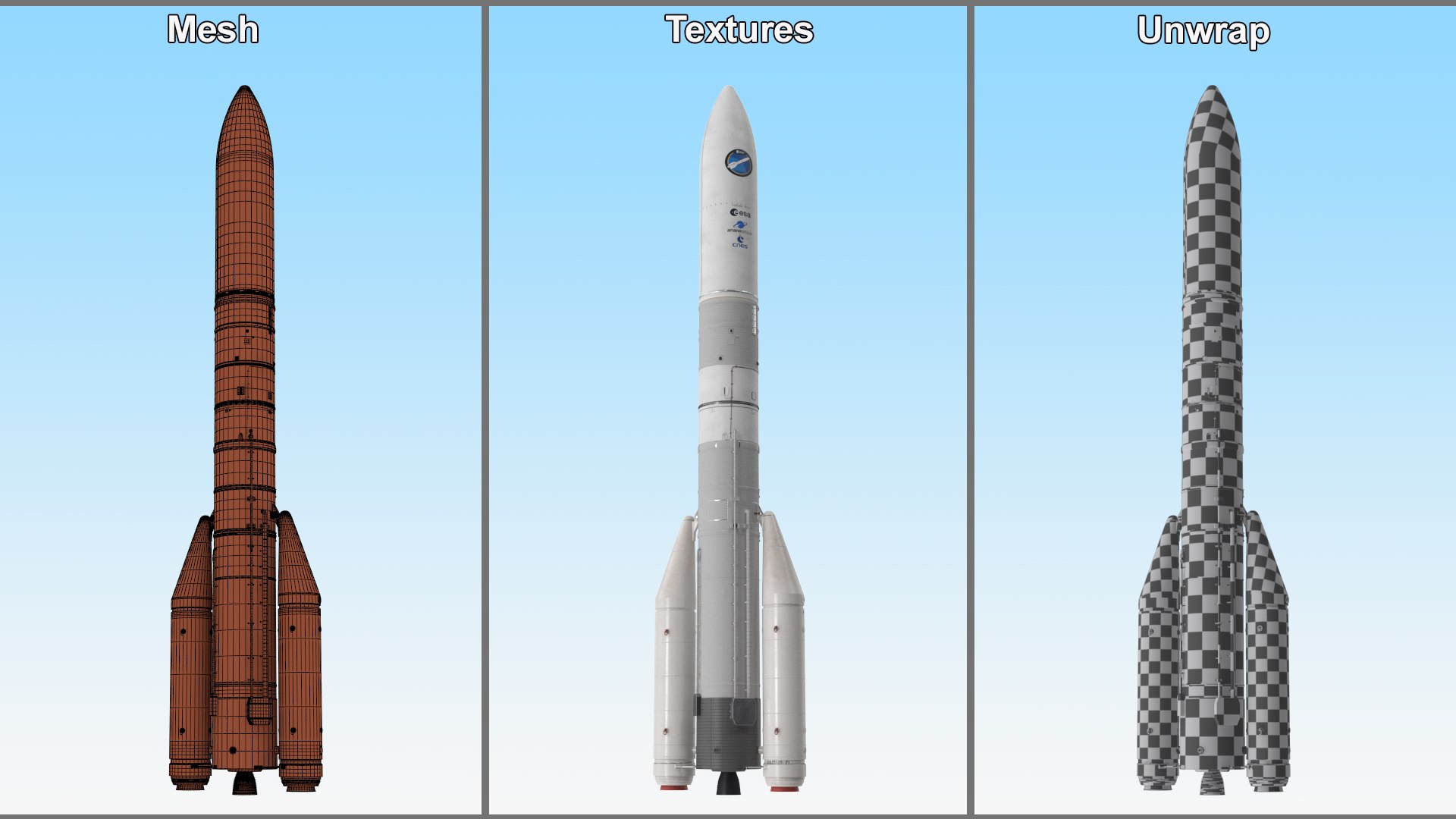 3D Model ESA Ariane 6 Rocket A62 - TurboSquid 2199223