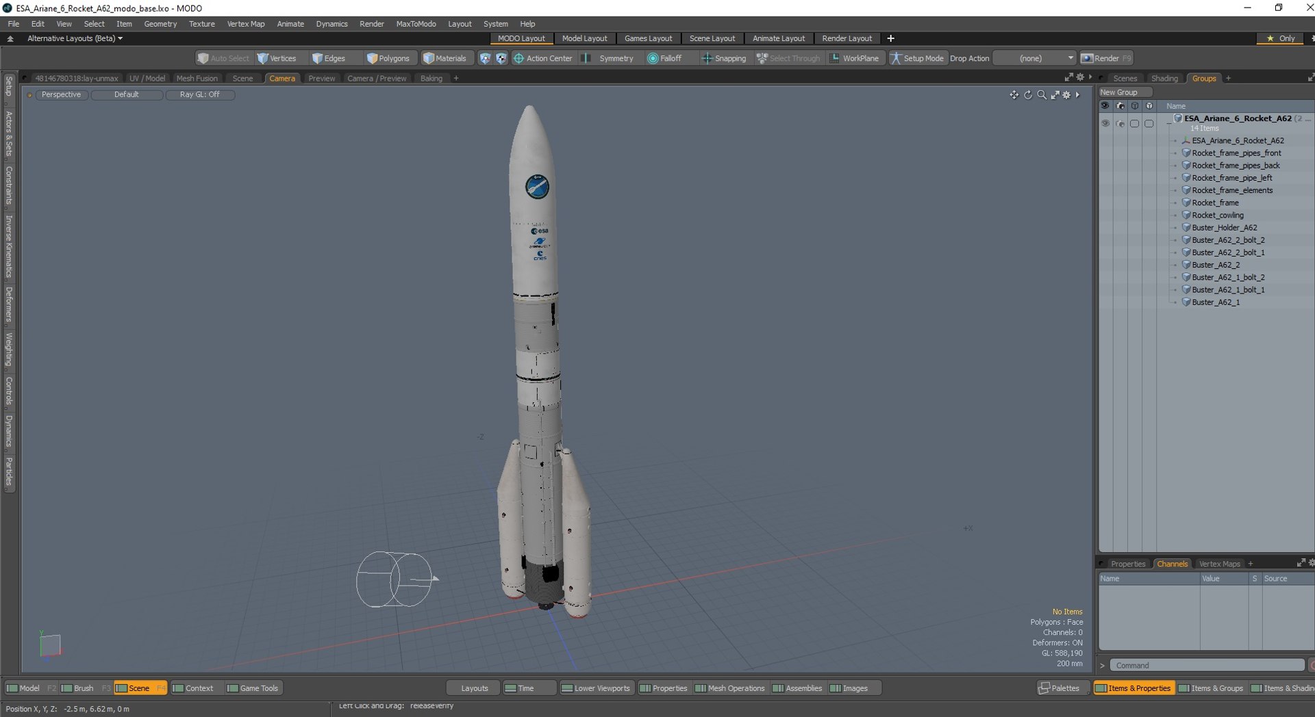 3D Model ESA Ariane 6 Rocket A62 - TurboSquid 2199223