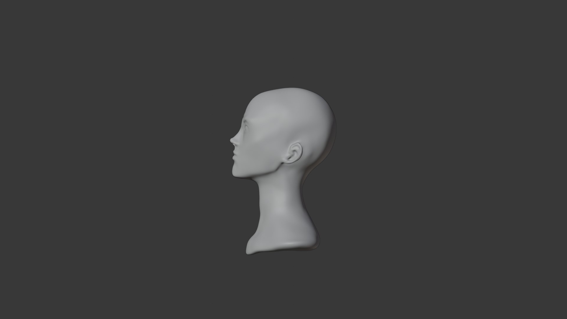 Female Head Base Mesh Model - TurboSquid 2288105